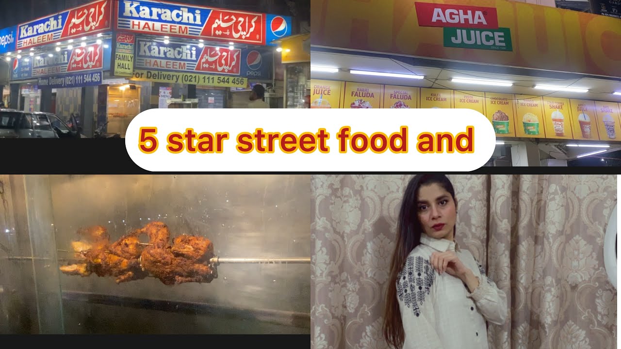 5 star food street/fast food restaurants/karachi food street - YouTube