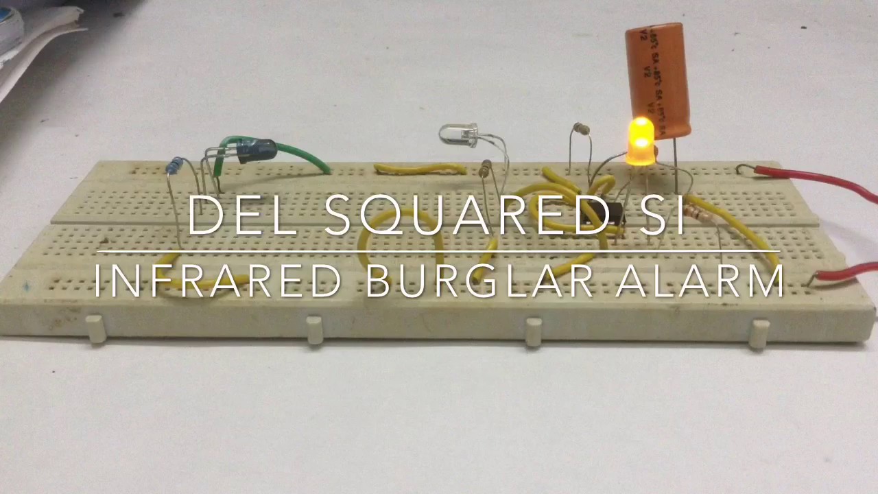 Infrared burglar alarm using 555 IC - YouTube