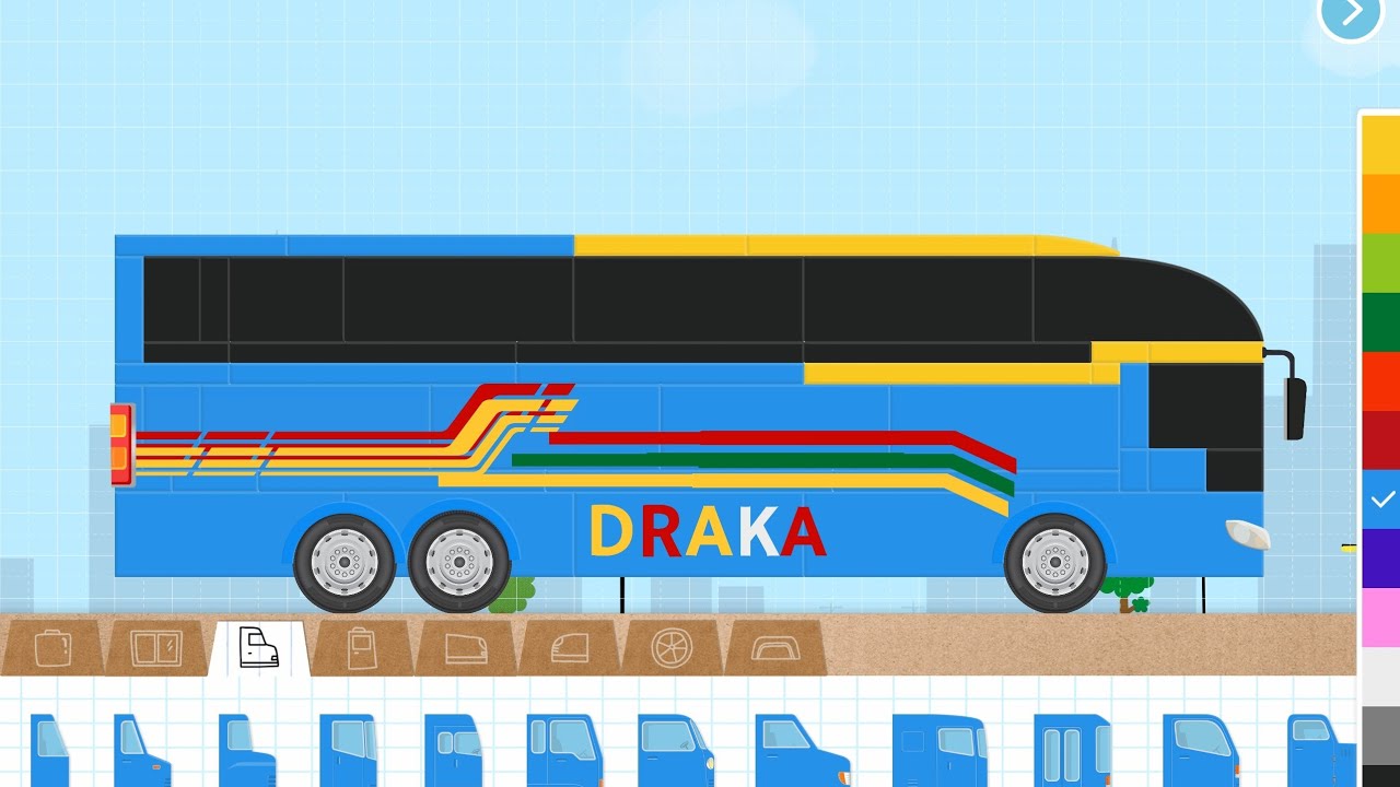 Mencoba buat Bus DRAKA v1 Dunia Loko yang lagi viral!! - Labo Brick Car ...