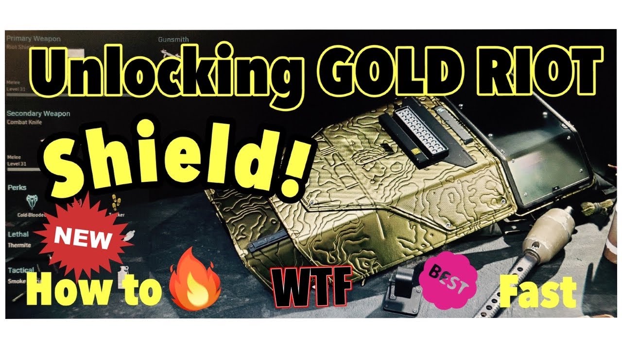 Road to Gold riot shield!!!! modern warefare - YouTube