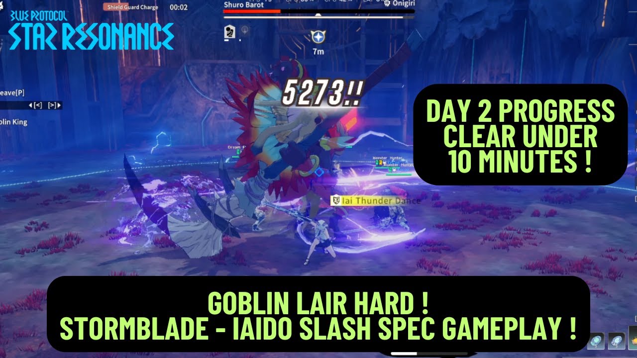 GOBLIN LAIR HARD - STORMBLADE IAIDO SLASH SPEC GAMEPLAY ! | BLUE ...