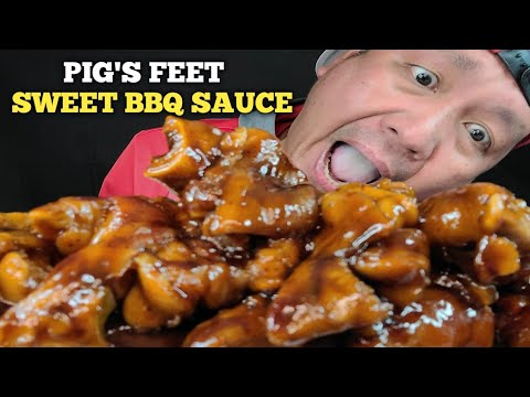 PIG FEET WITH SWEET BBQ SAUCE | PORK FEET WITH SWEET BBQ SAUCE RECIPE ...