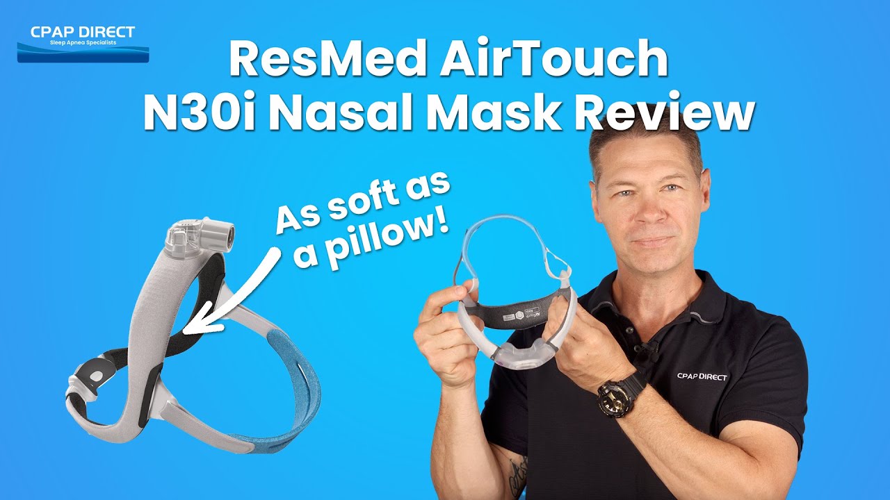 ResMed AirTouch N30i Nasal Mask Review - Most comfortable CPAP mask ...