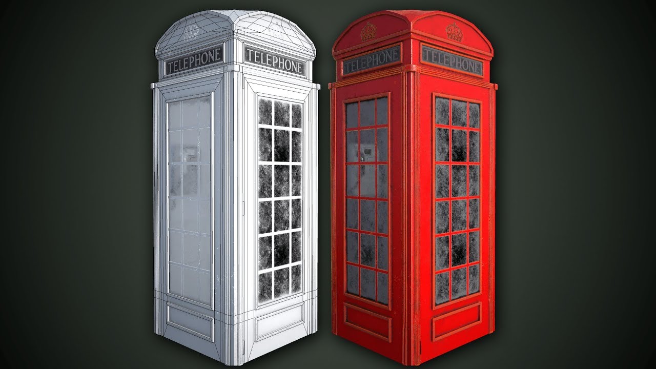 UK Phone box Modelling Timelapse - YouTube