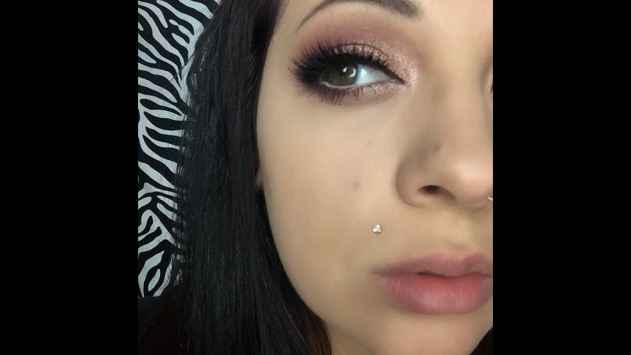 morphe jaclyn hill palette / Loreal amber rush tutorial - YouTube