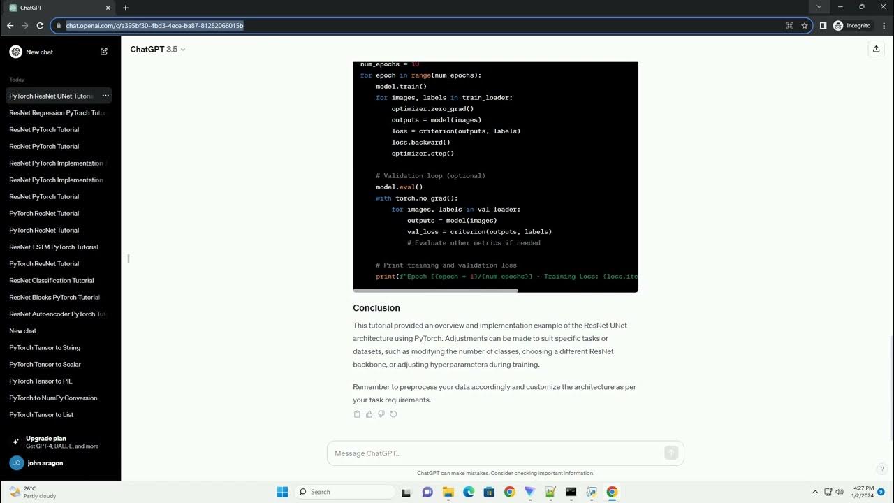 resnet unet pytorch - YouTube