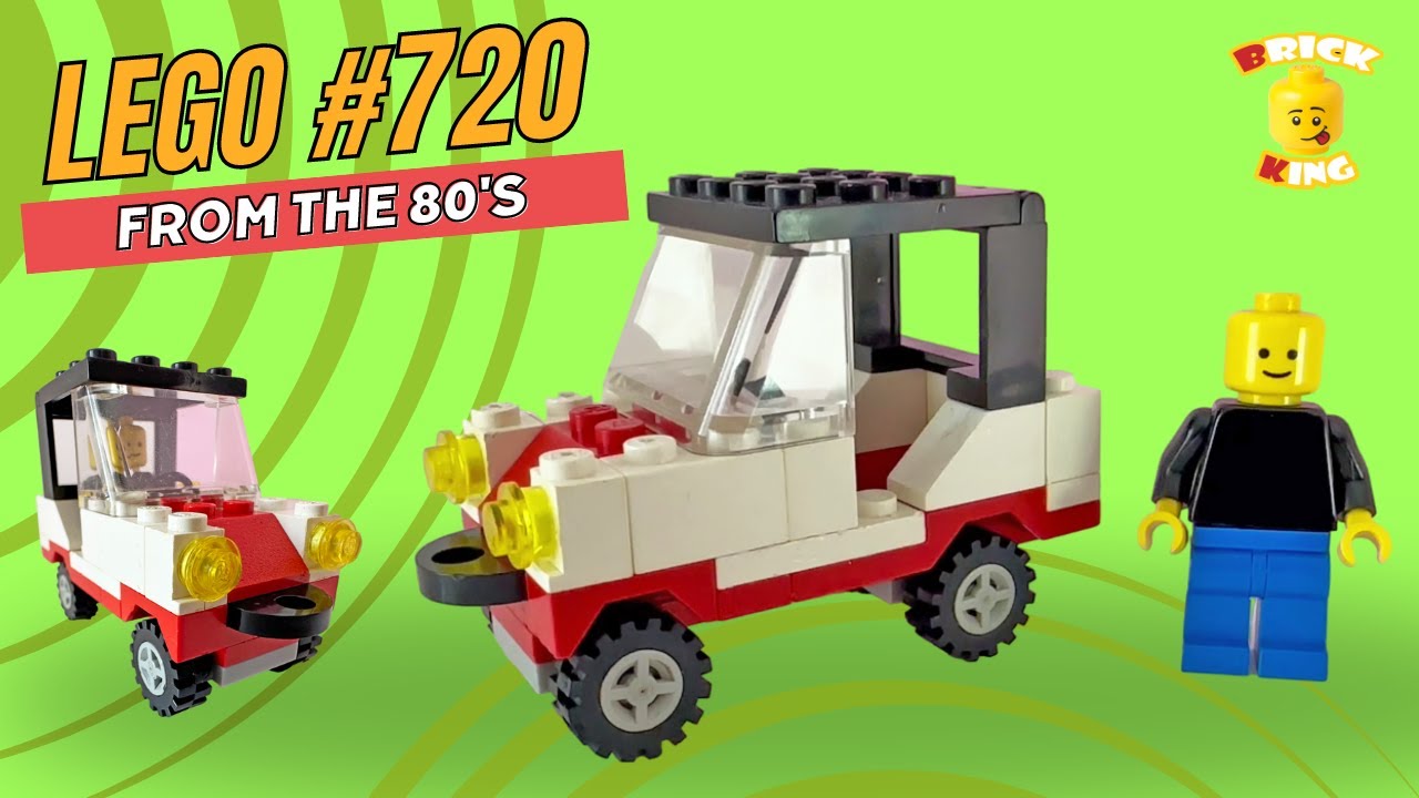 Old Lego Set from the 80’s - Mini Car from Classic Set #720 - YouTube