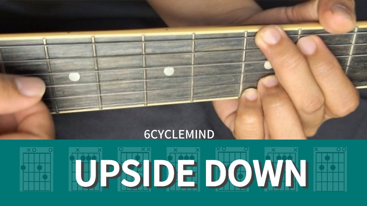 UPSIDE DOWN - 6CYCLEMIND | QUICK GUITAR TUTORIAL - YouTube