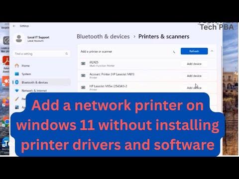 How to add a network printer on Windows 11 without installing printer ...