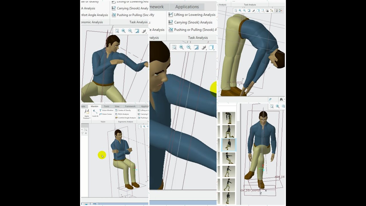 APPLY POSTURE | MANIKIN | CREO 2.0/5.0/6.0 - YouTube