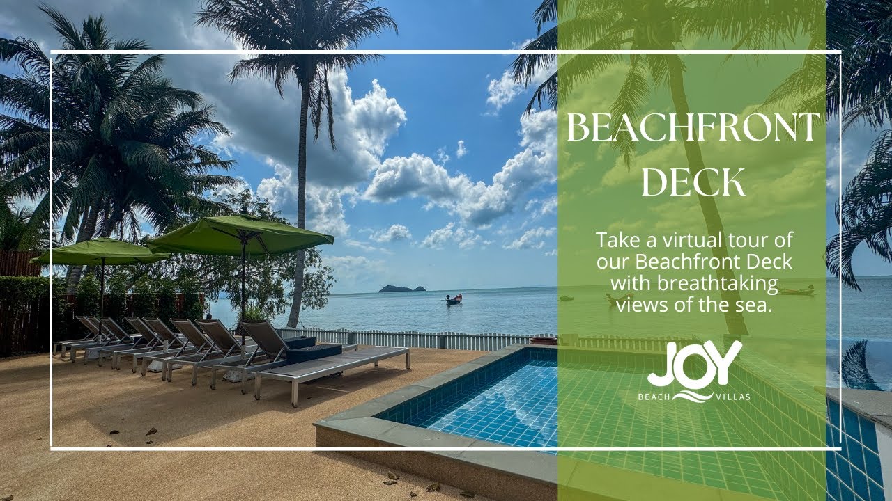 Joy Beach Villas Beachfront Deck - YouTube