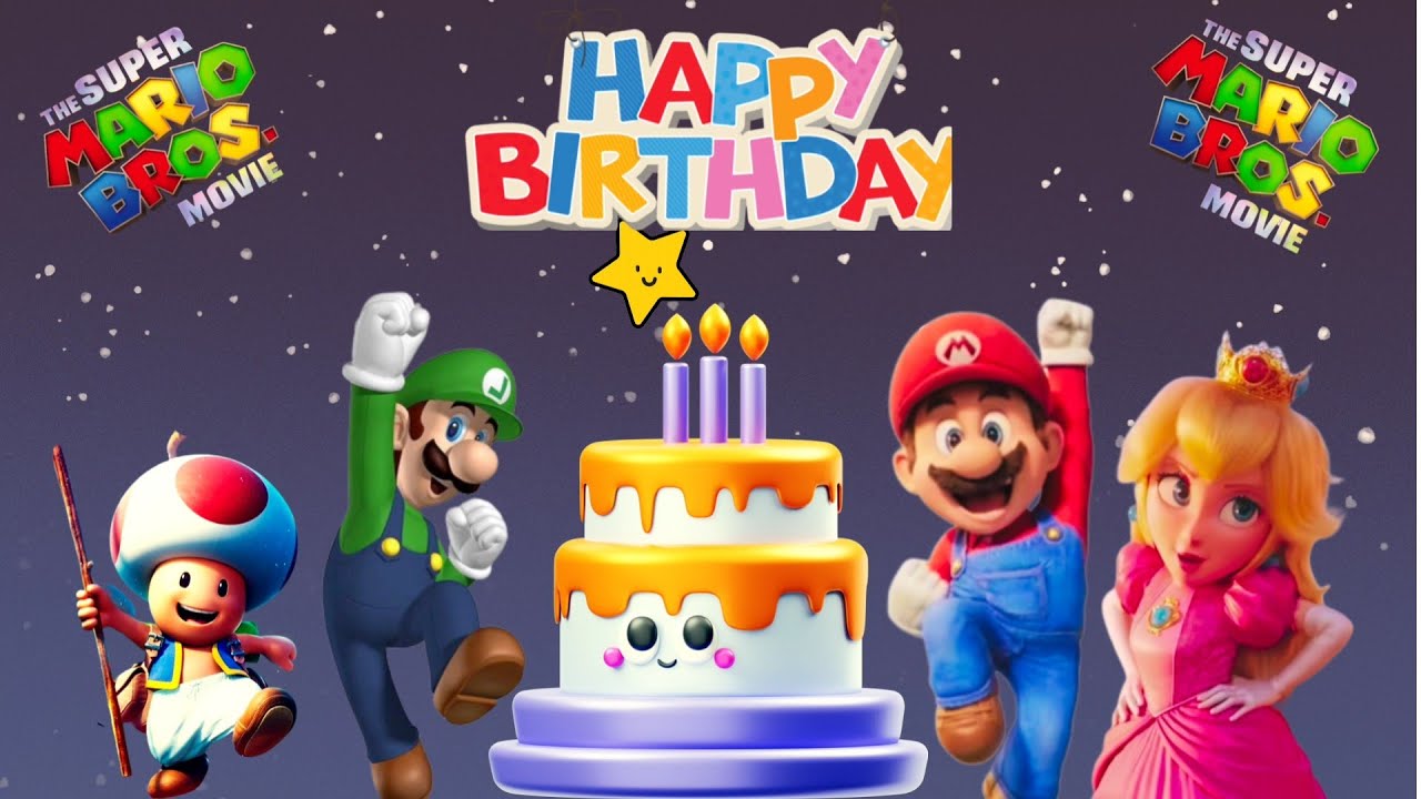 Super Mario World Parabéns para você | Super Mario World Happy Birthday ...