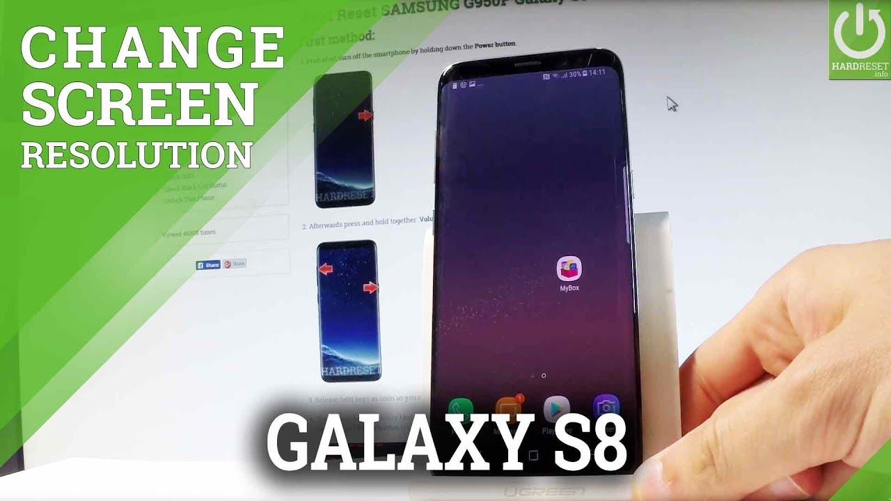 How to Change Screen Resolution in SAMSUNG G950F Galaxy S8 - YouTube