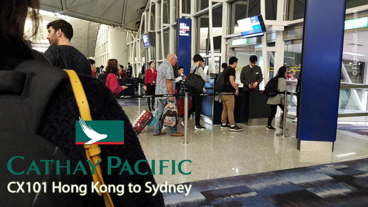 Cathay Pacific CX101 Hong Kong to Sydney - YouTube