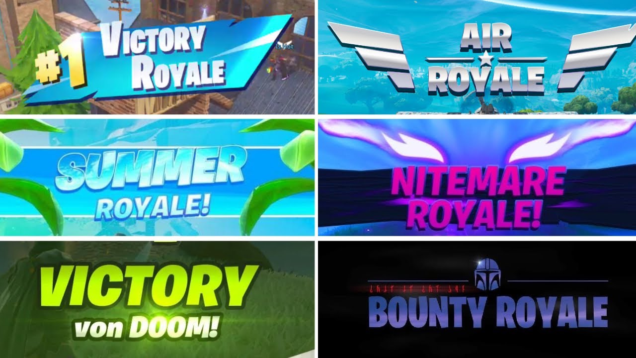 Ranking EVERY VICTORY ROYALE In FORTNITE HISTORY From WORST To BEST ...
