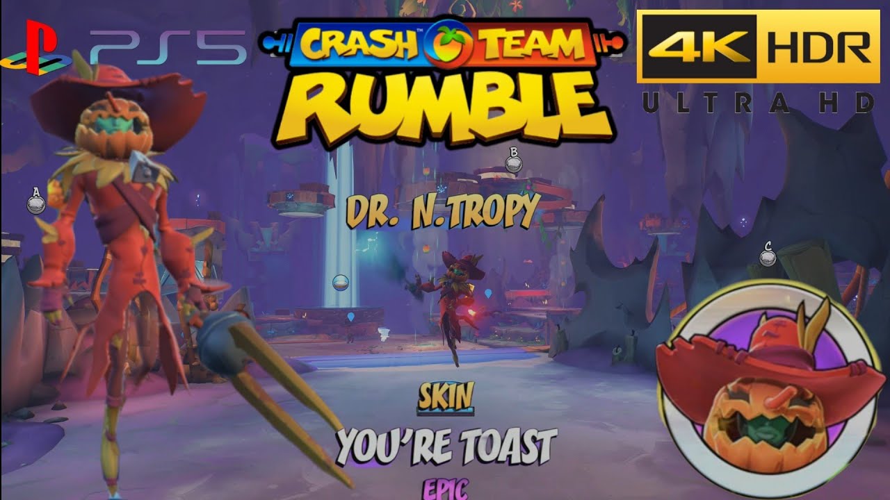 Crash Team Rumble: Competitive: Dr. N. Tropy You're Toast Skin (PS5 ...