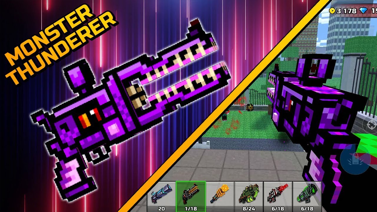 Monster Thunderer - Pixel Gun 3D - YouTube