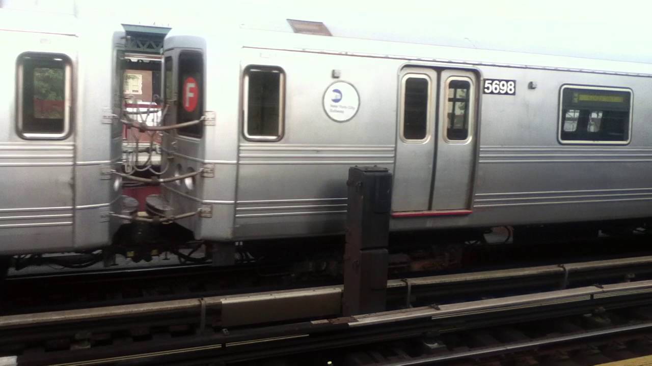 MTA NYC Subway HD: NIS R46 (F) Train Heading to Avenue X Yard Layup ...