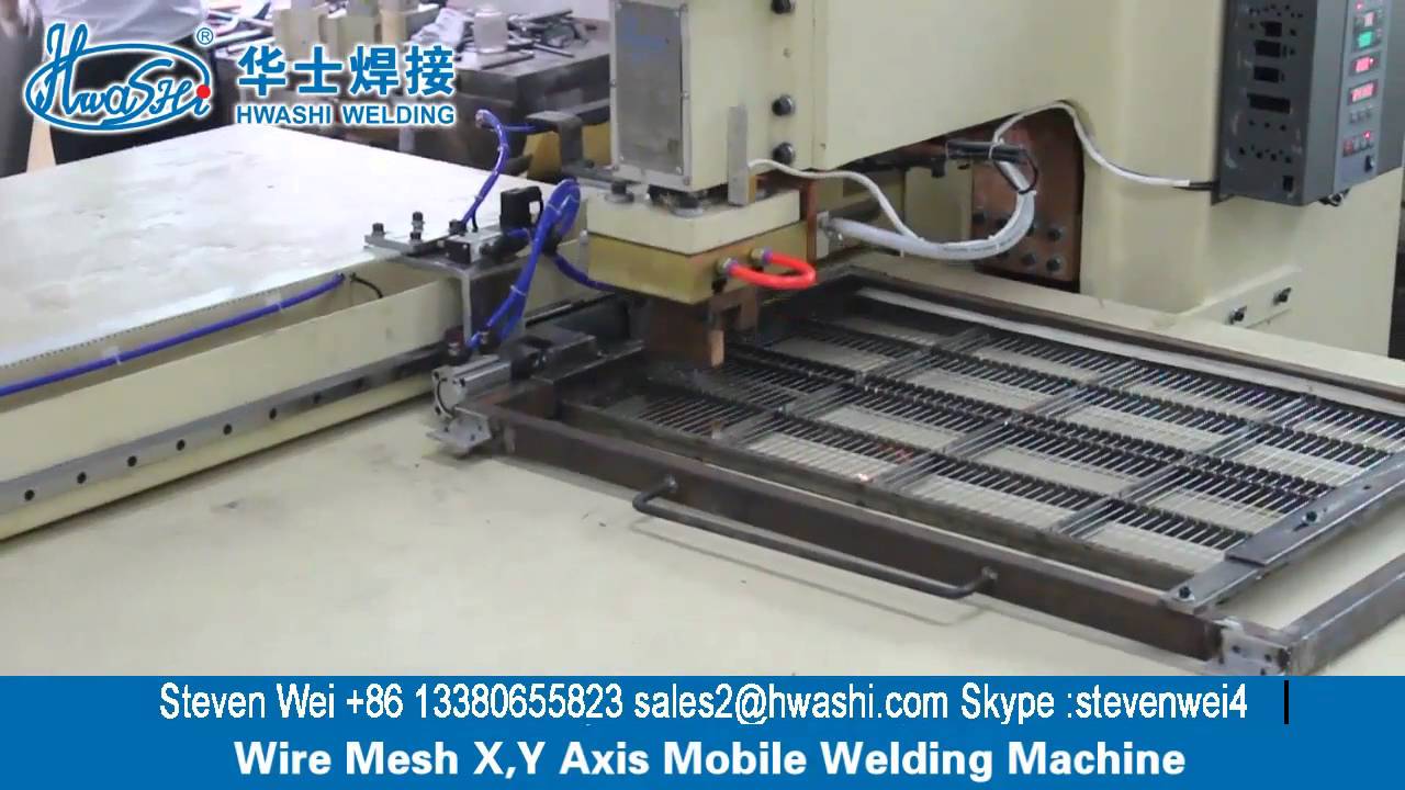 Steel Wire Basket Welding Machine - YouTube
