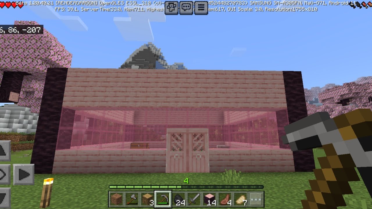 Pembe Şirin Ev💖.Minecraft 2 Bölüm Survival🤗.İzleyinnn.#minecraft # ...