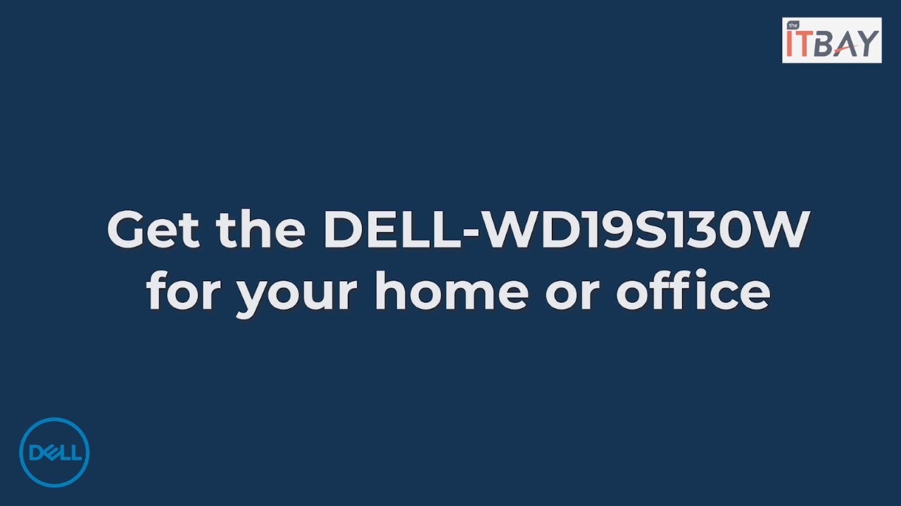 Dell WD19S130W Overview - YouTube