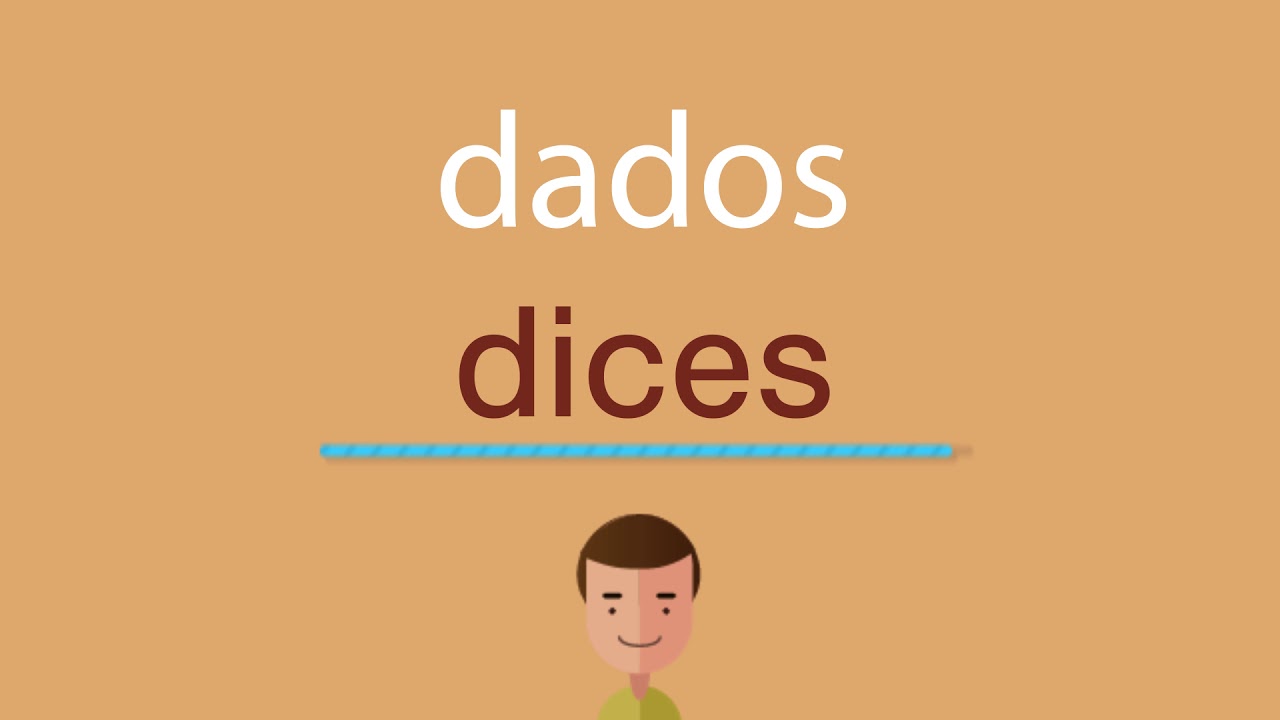 Cómo se dice dados en inglés - YouTube
