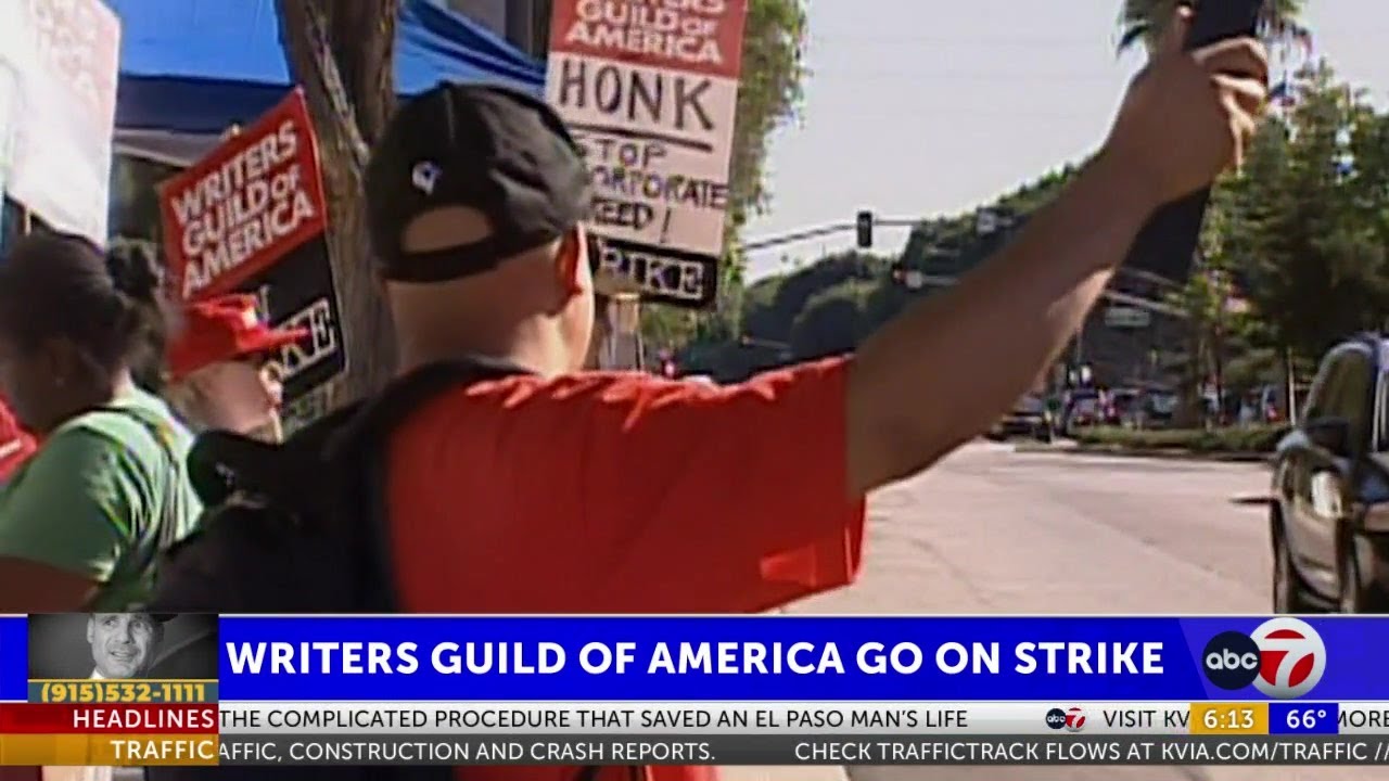 Hollywood writers go on strike after contract negotiations fail - YouTube