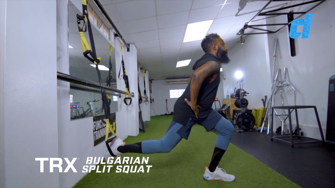 TRX Bulgarian Split Squat - YouTube