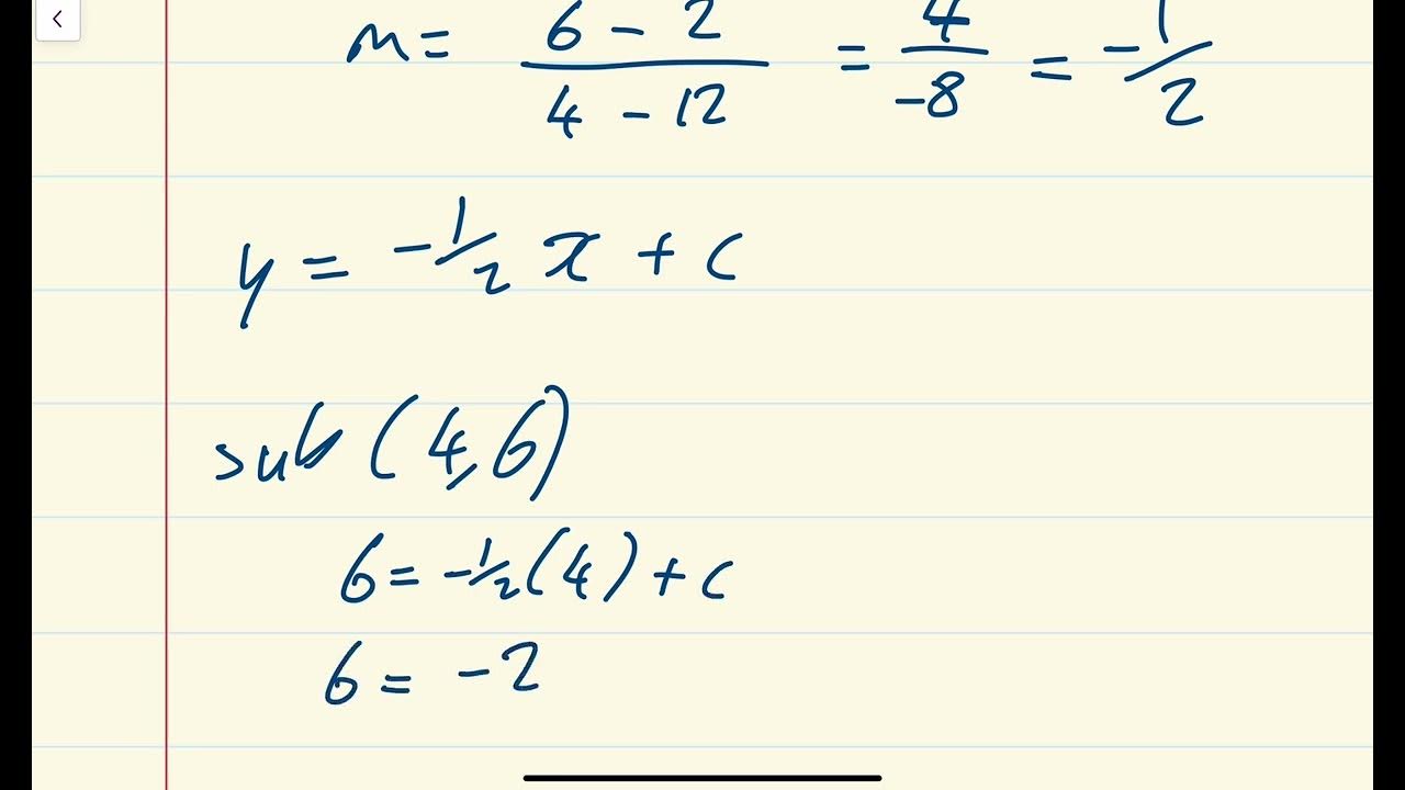 Mastering Line Intersection: GCSE & A-level Math | CCEA, OCR, EDEXCEL ...