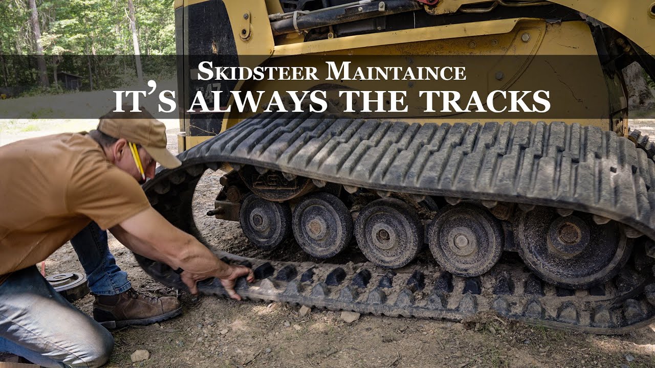Cat 247 Track Idler Upgrade - No more tore up rubber wheels? - YouTube