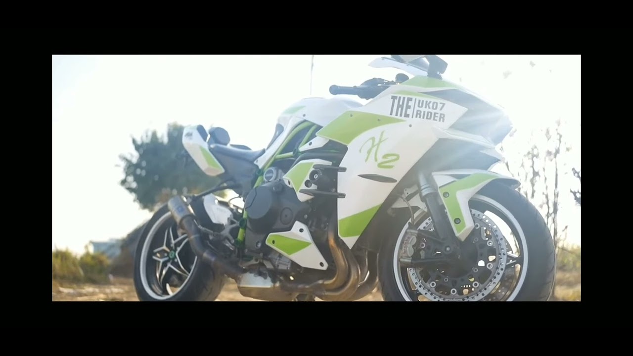 Uk07 kaider bike Kawasaki ninja h2z - YouTube
