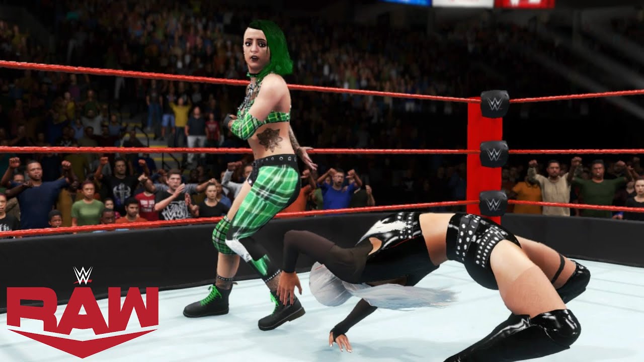 WWE 2K20 RAW LIV MORGAN CELEBRATES HER WRESTLEMANIA TITLE VICTORY - YouTube