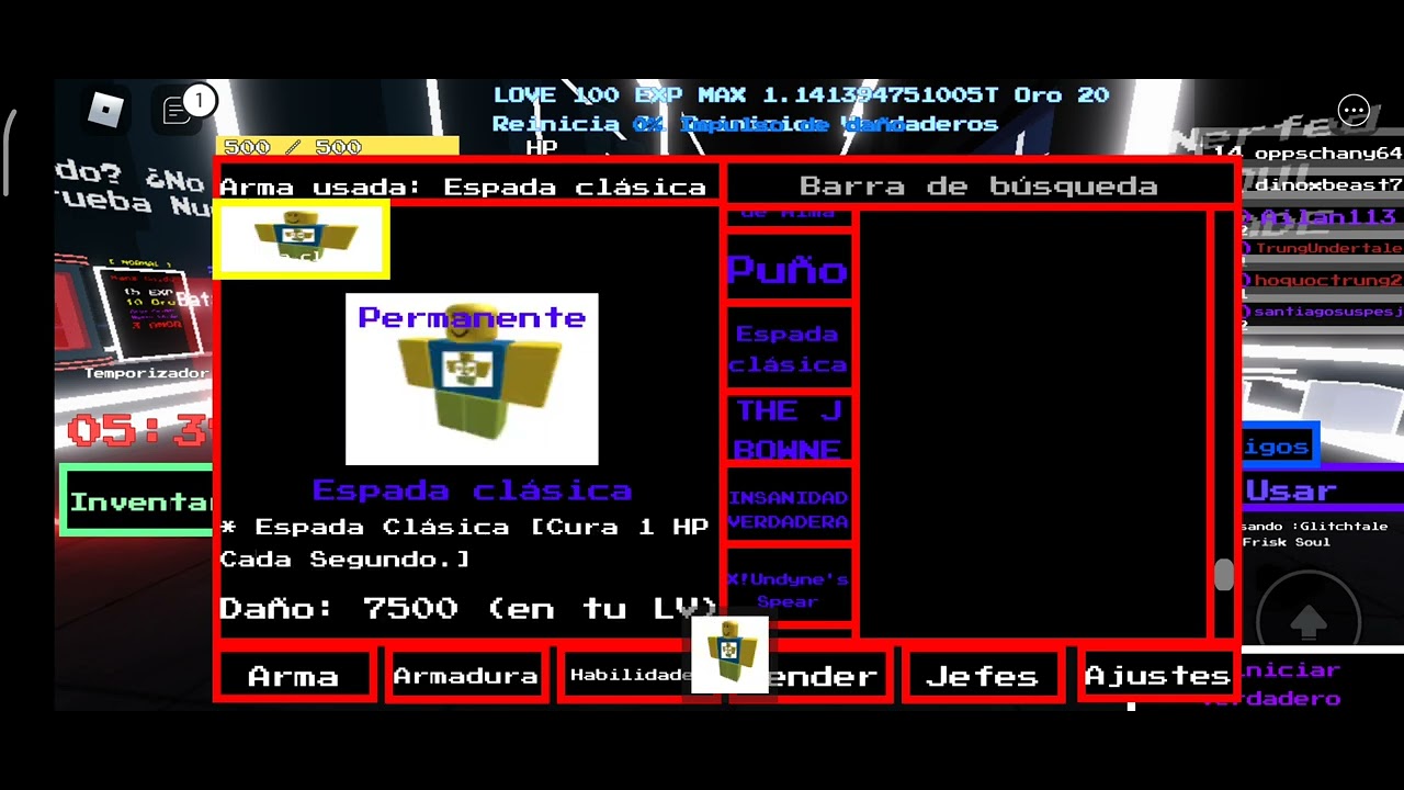 My inventory again... / Undertale last reset Roblox - YouTube