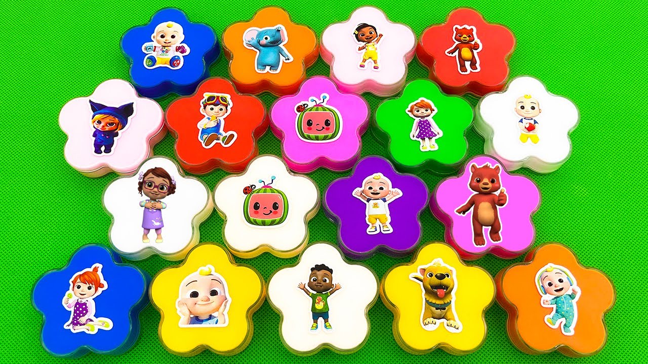 Looking For Cocomelon In Flower Boxes With Colorful Slime - YouTube