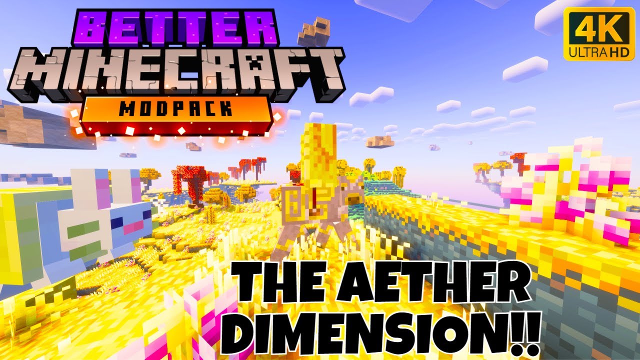 I SURVIVED THE AETHER DIMENSION in Better Minecraft PART 4 - YouTube