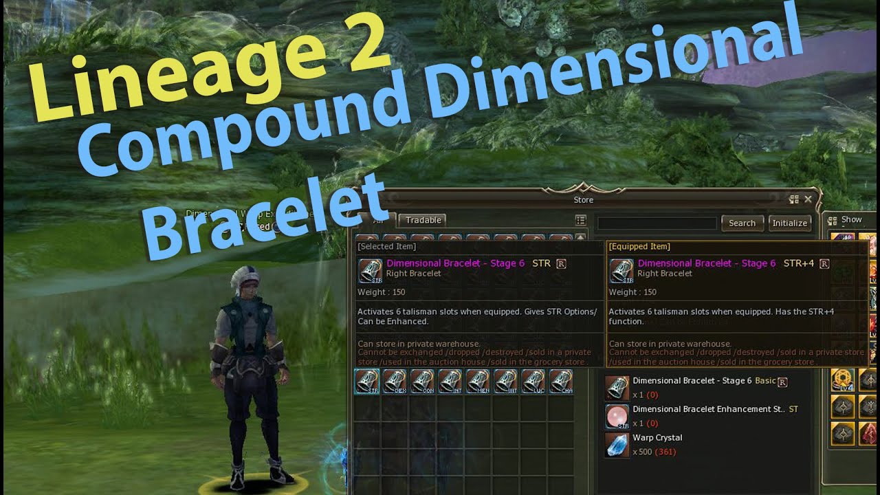 Compound Dimensional Bracelet in Lineage 2 - YouTube