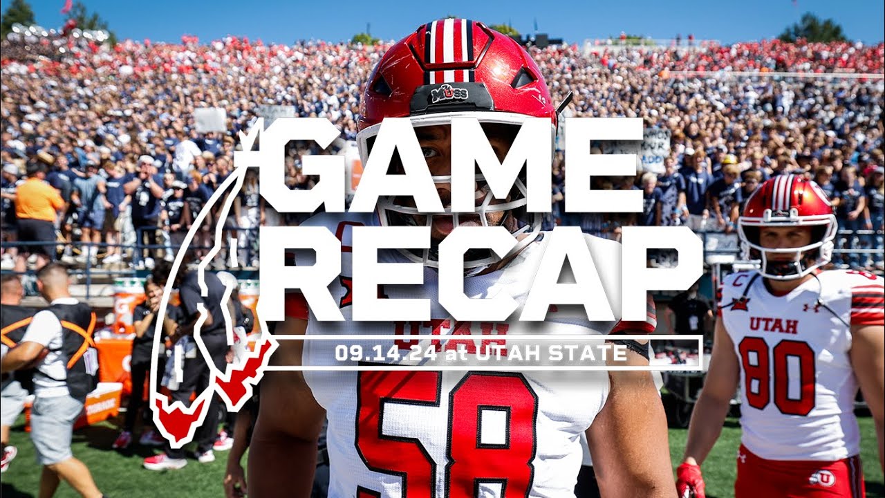 Utah beats Utah State 38-21!!! - YouTube