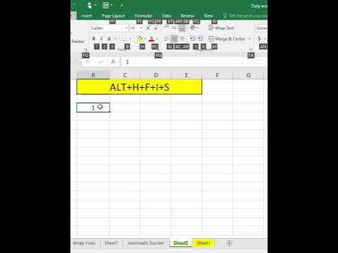 Serial numbers shortcut in excel #excel #shorts #youtubeshorts #viral # ...