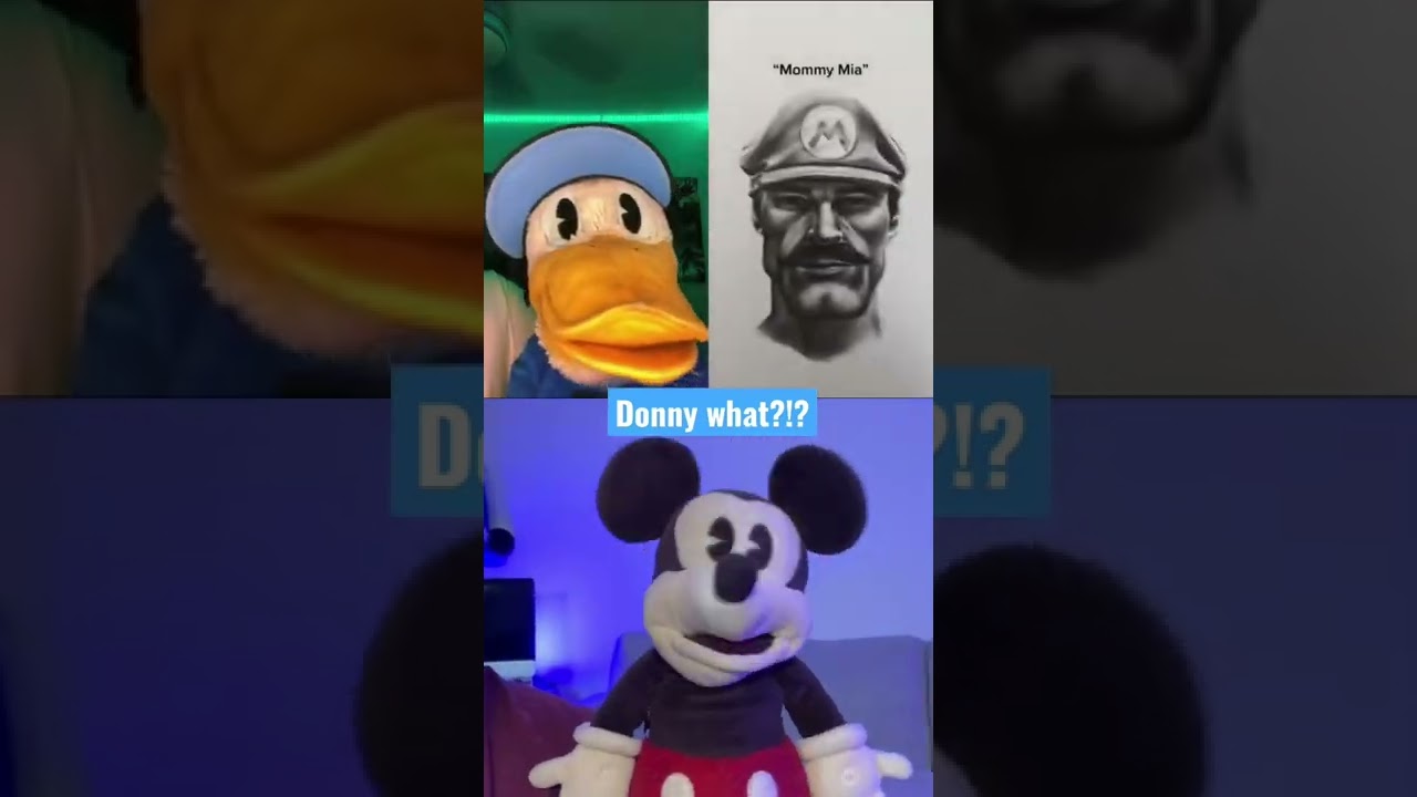 DONALD DUCK Gets MAD SUS for Super Mario with Mickey Mouse?!? #shorts ...
