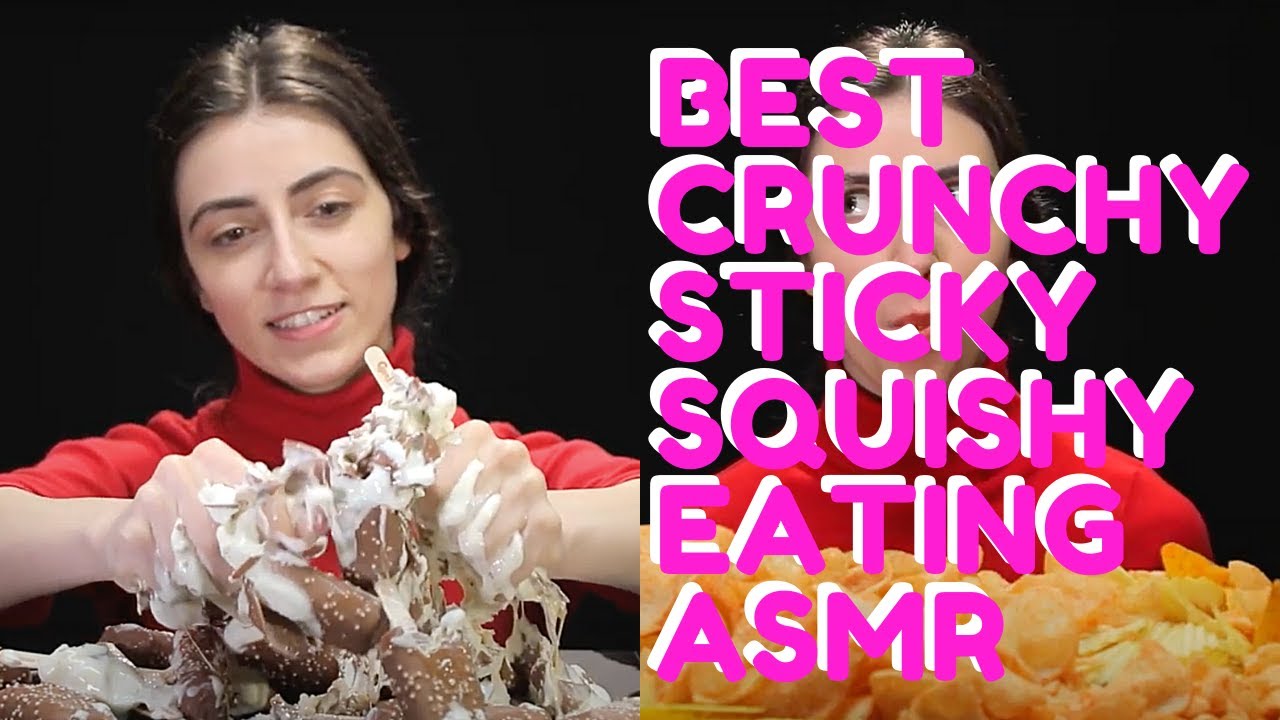 The Best Crunchy Sticky Eating ASMR Triggers: Sound ON - YouTube