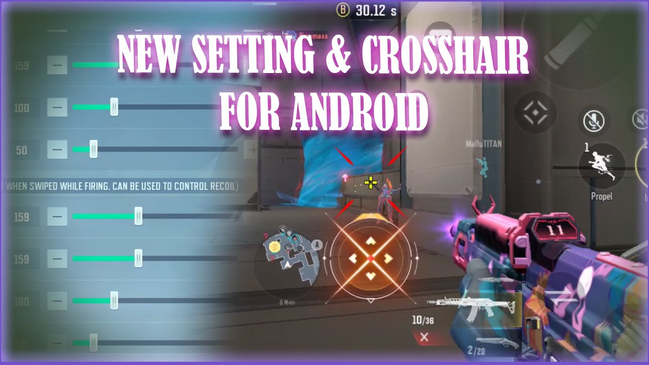 MY BEST SETTING & CROSSHAIR FOR ANDROID HYPER FRONT!! - YouTube