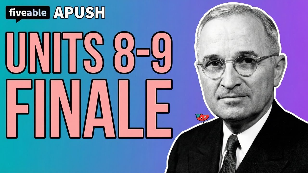 APUSH CRAM – Units 8-9: Cold War & Civil Rights | Fiveable Cram Archive