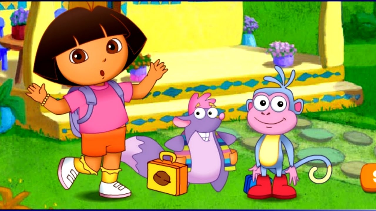 Dora La Exploradora ️ Dora El Primer Día Escolar Completo ᴴᴰ ️ Juegos ...