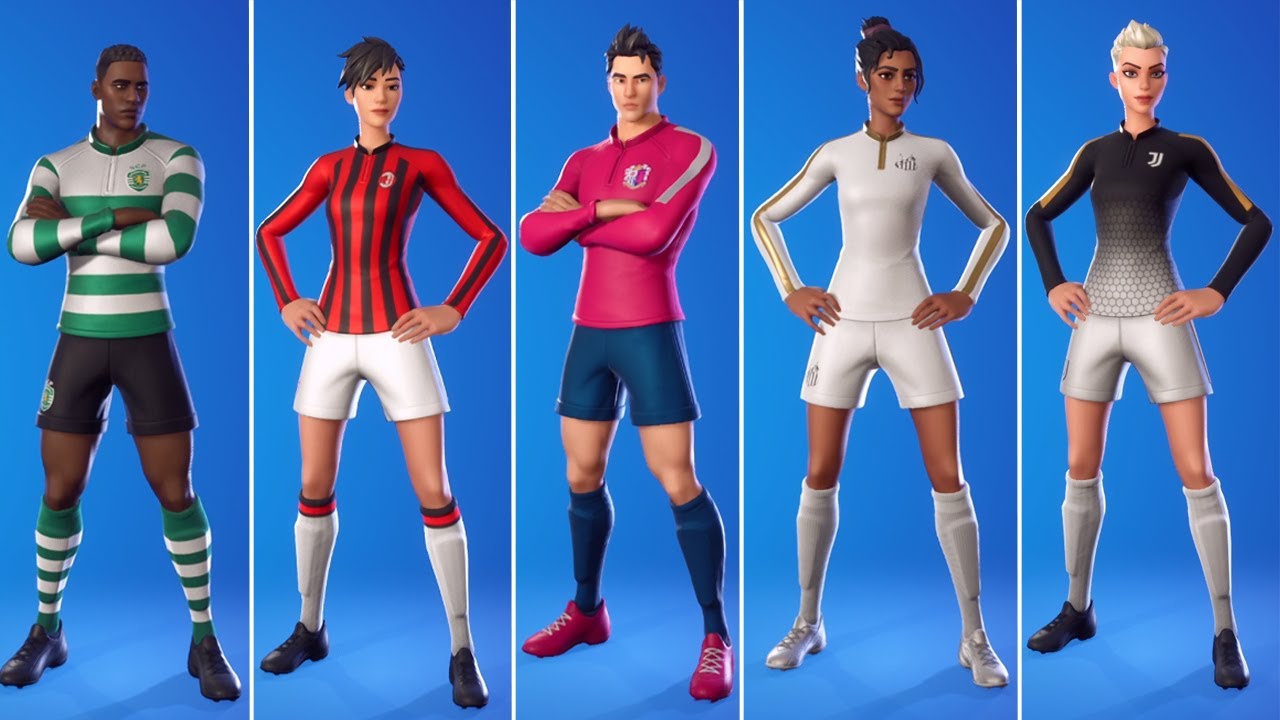 *NEW* All Leaked Kickoff Football Outfits in Fortnite (Midfield Master ...