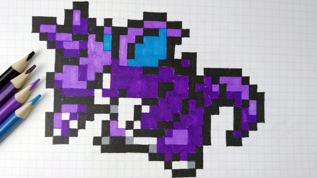 How To Draw Nidoking Pokemon Pixel Art - YouTube