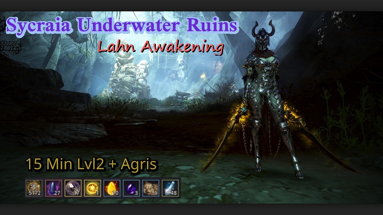 [PvE]BDO - Lahn Awakening 388 AP - Sycraia Underwater Ruins (~5k tl ...