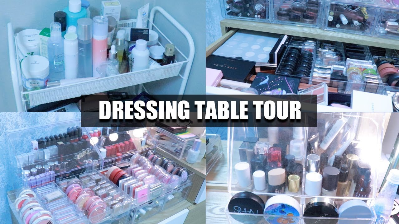 대리만족 갑!! 자칭타칭 이 구역 코덕의 화장대 공개💄/ dressing table tour / 뽐니 - YouTube