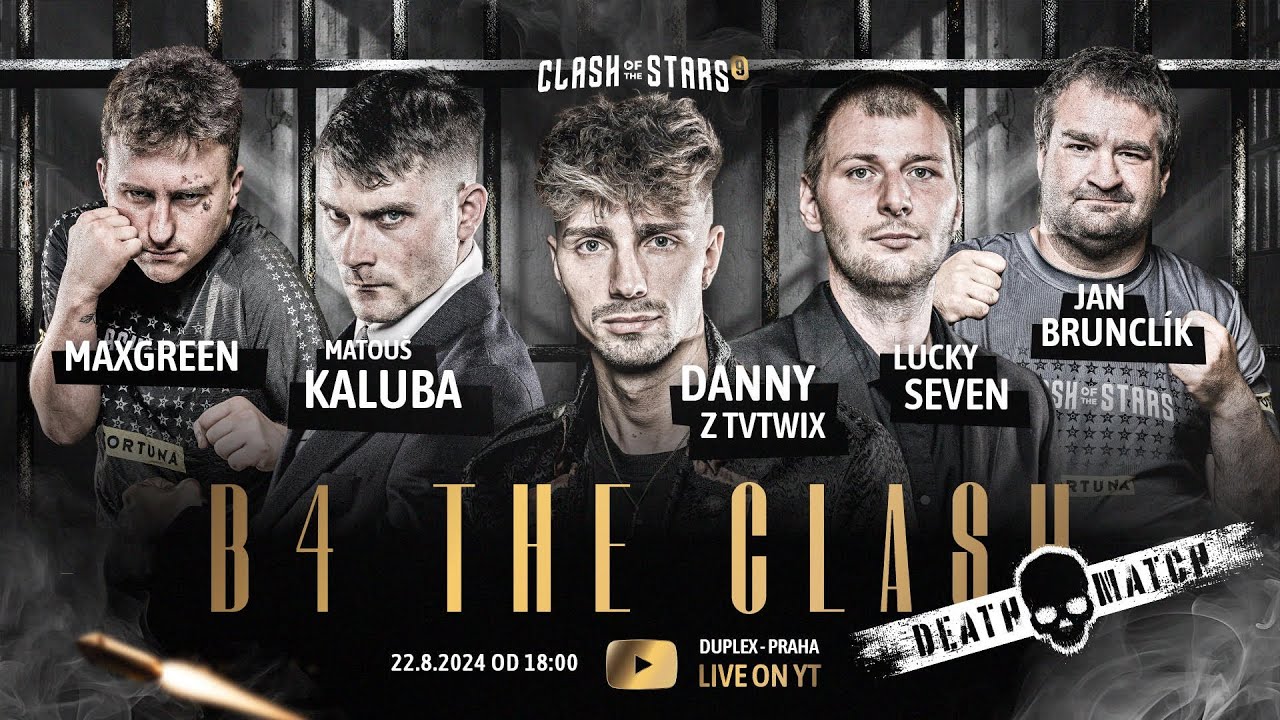 🔴 B4THECLASH: MaxGreen ⚔️ Matouš Kaluba ⚔️ Danny z TVTwixx ⚔️ Lucky ...