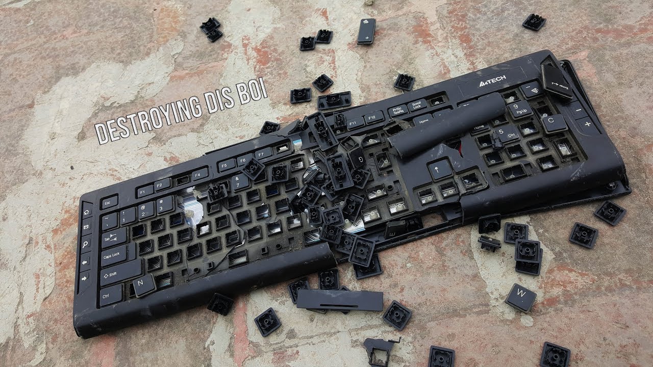 Destroying a 6 year old Keyboard! - YouTube