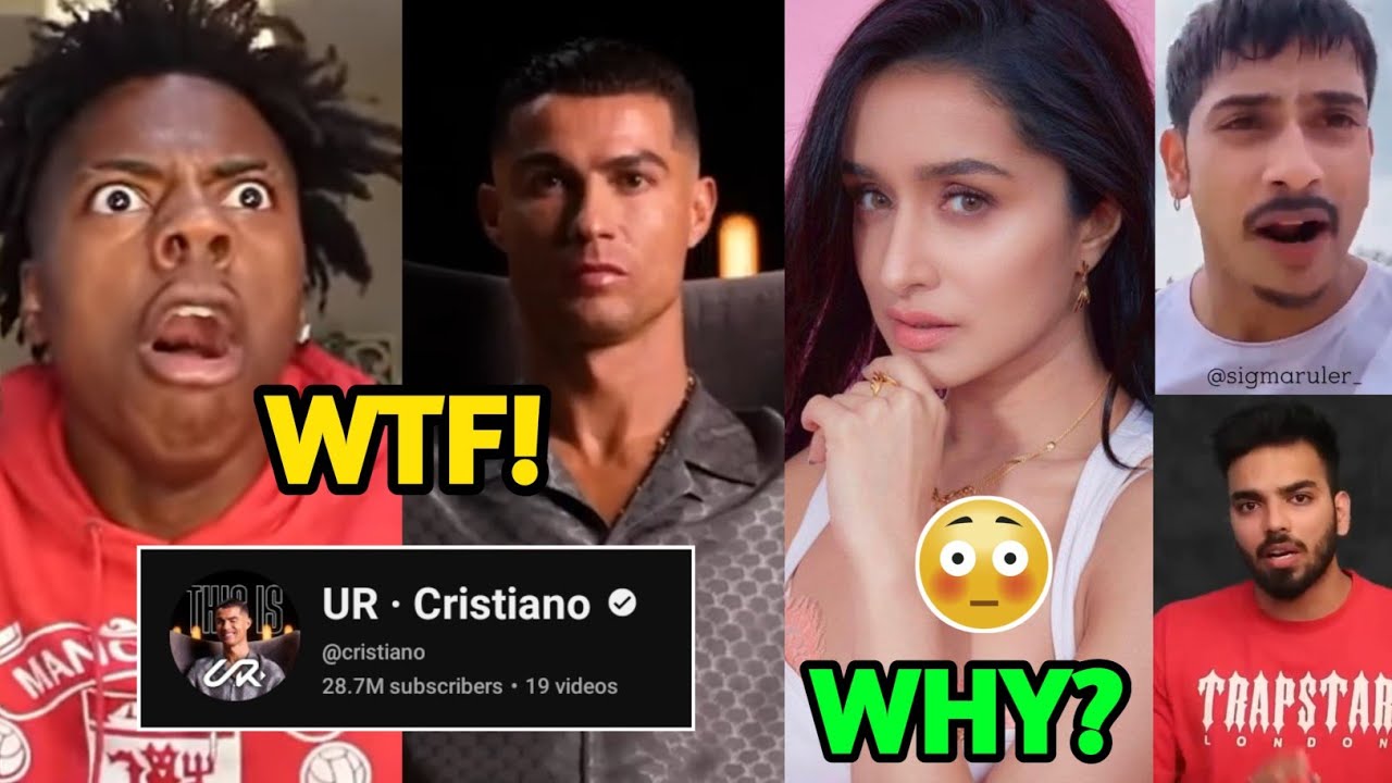 WTF?😱 Cristiano Rolando New Youtube Channel SHOKED Ishow |Lakshay React Elvish Yadav, Sraddha ...